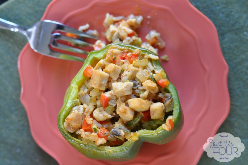 Thai Red Curry Stuffed Peppers - My Suburban Kitchen