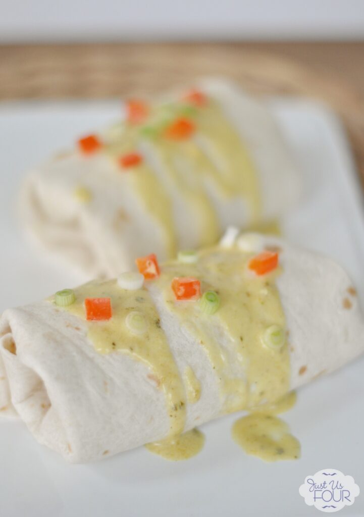 Thai Green Curry Chicken Burritos - My Suburban Kitchen