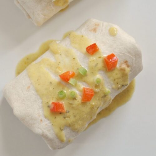 Thai Green Curry Chicken Burritos - My Suburban Kitchen