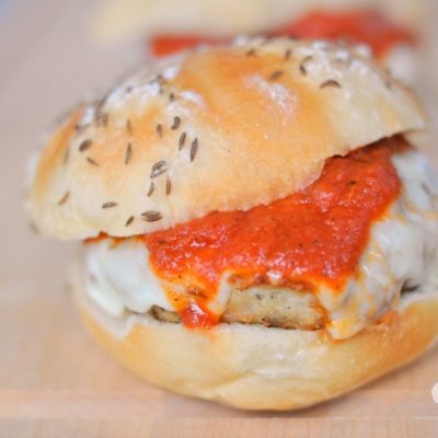 Chicken Parmesan Burger - My Suburban Kitchen