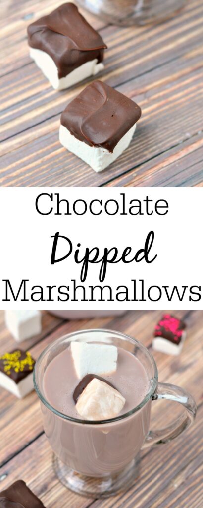 Chocolate Dipped Marshmallows - A Homemade Marshmallow Recipe