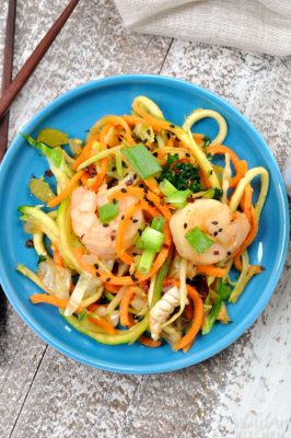Shrimp Vegetable Noodle Chow Mein - My Suburban Kitchen