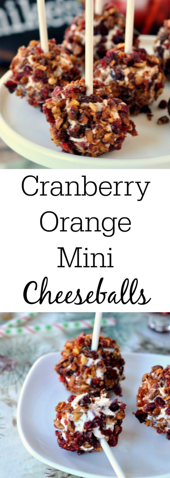 Cranberry Orange Mini Cheese Balls - The Best Cheese Ball Recipe!