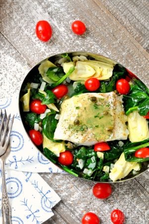 Mediterranean Style Alaska Cod Recipe - My Suburban Kitchen
