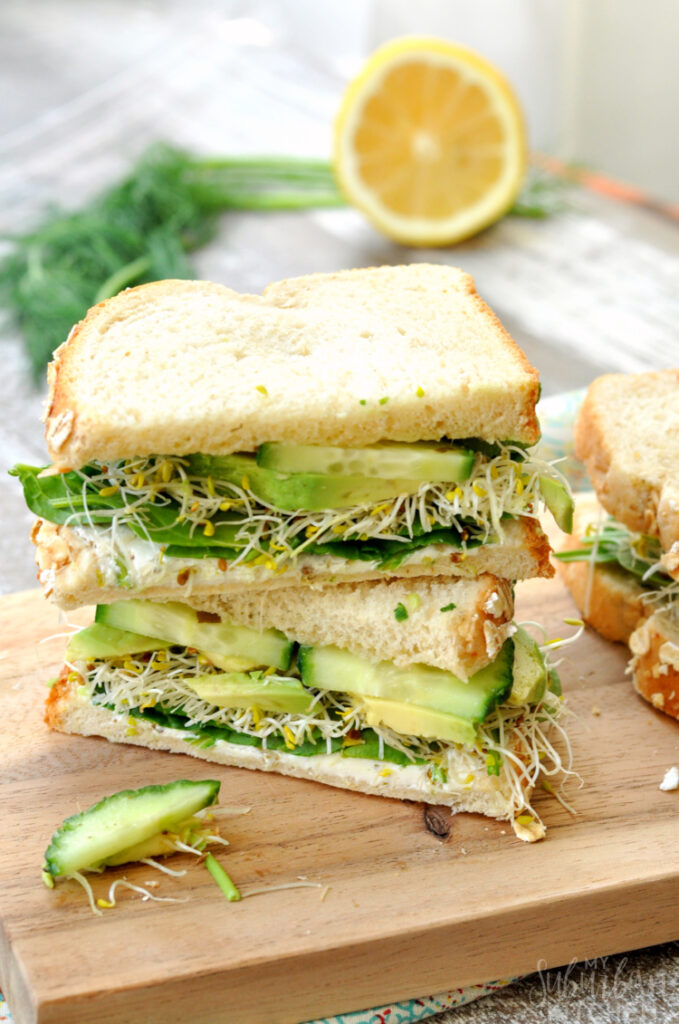 Green Goddess Vegetable Sandwich - My Suburban Kitchen