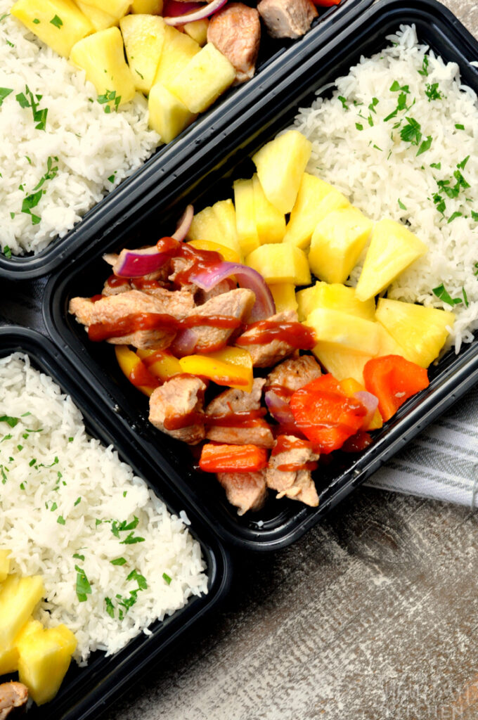 Hawaiian Bbq Pork Meal Prep Bowls My Suburban Kitchen