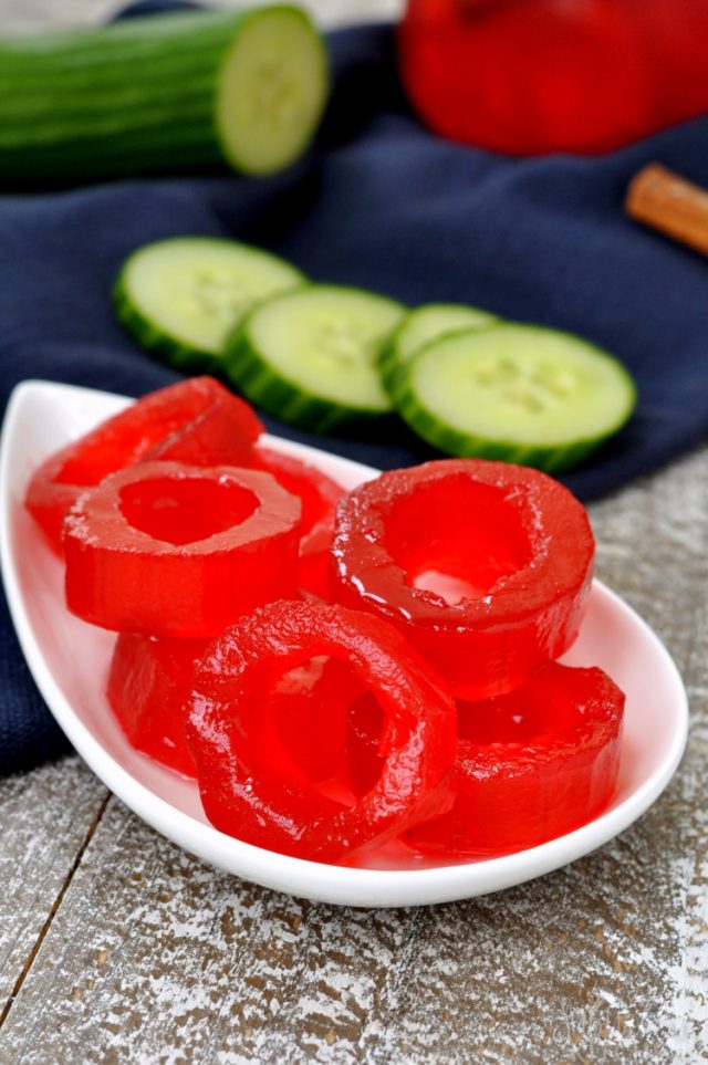 Cinnamon Pickle Rings - My Suburban Kitchen