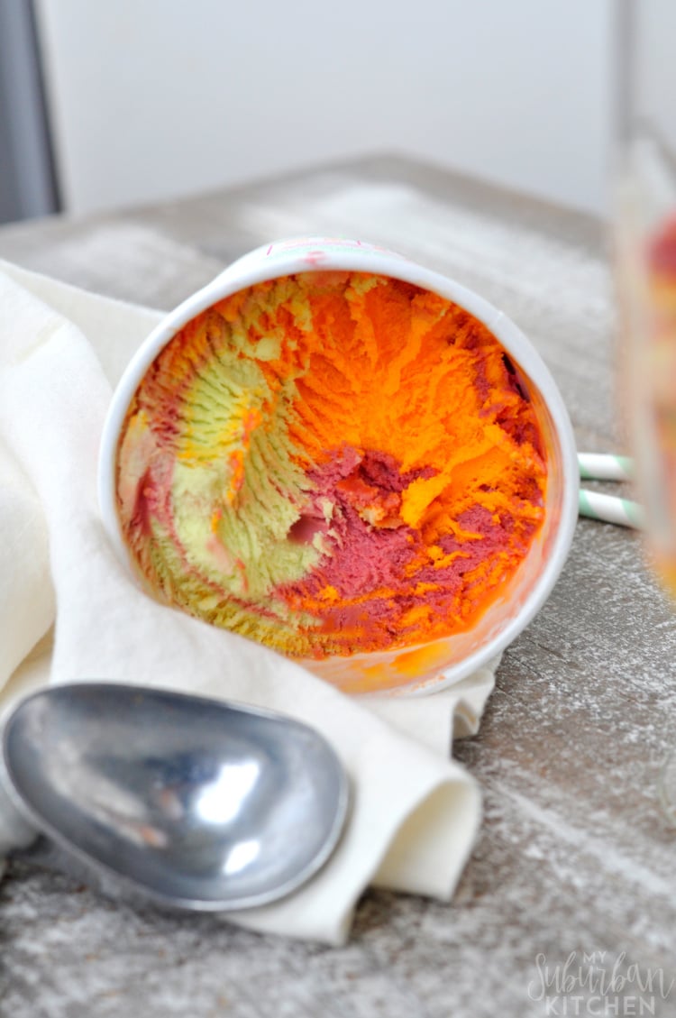 Rainbow Sherbet Mimosa Recipe - My Suburban Kitchen